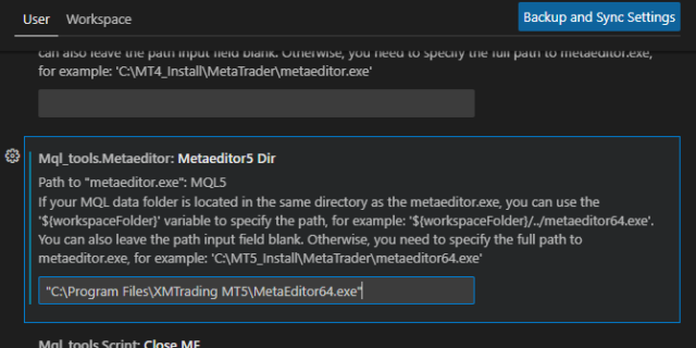 Visual Studio Code による MQL5 の開発環境を設定