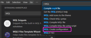 Visual Studio Code による MQL5 の開発環境を設定